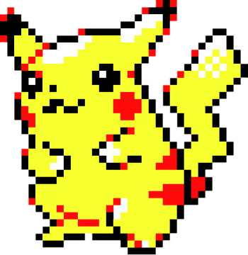 Download Pixel Pikachu - Pikachu Pokemon Red And Blue - HD Transparent ...