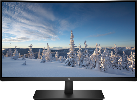 Download Hp 27b Curved Display - Qhd 27 Hp Monitor - HD Transparent PNG ...