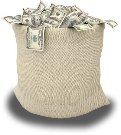 Download HD Buy - Tax Bag With Money Transparent PNG Image - NicePNG.com