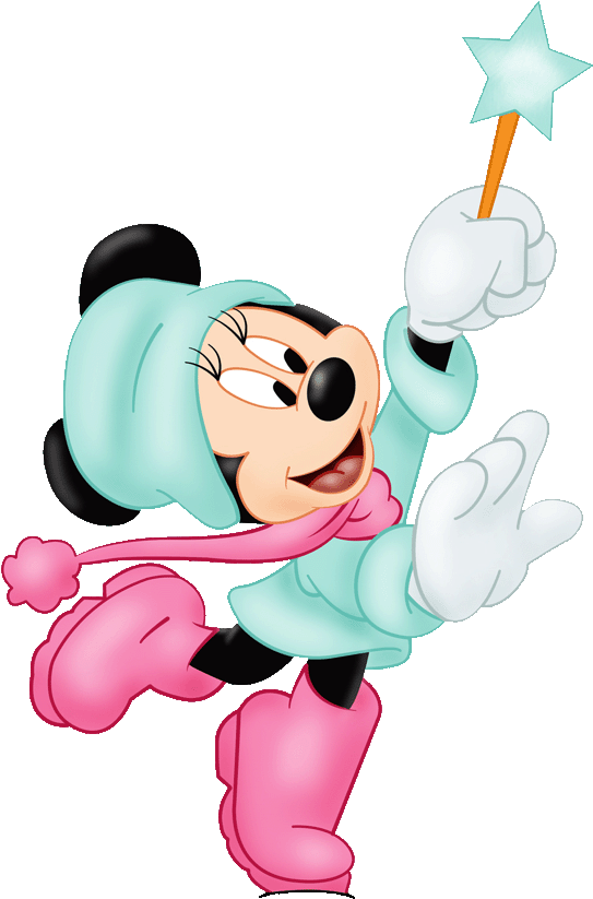 Download HD Free Download Winter Minnie Png Clipart Minnie Mouse ...