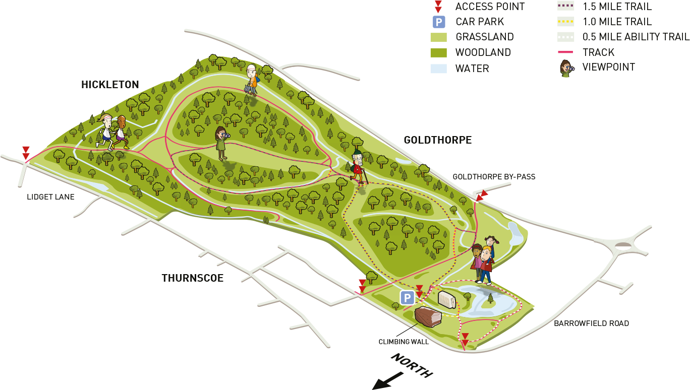 Download HD Map Of Phoenix Park - Dearne Valley Country Park ...