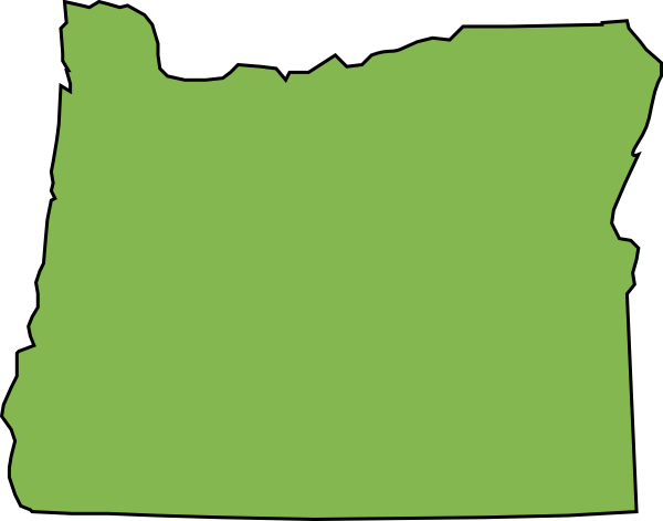 Download Oregon State Outline Map In Svg Format Hi - Oregon State ...