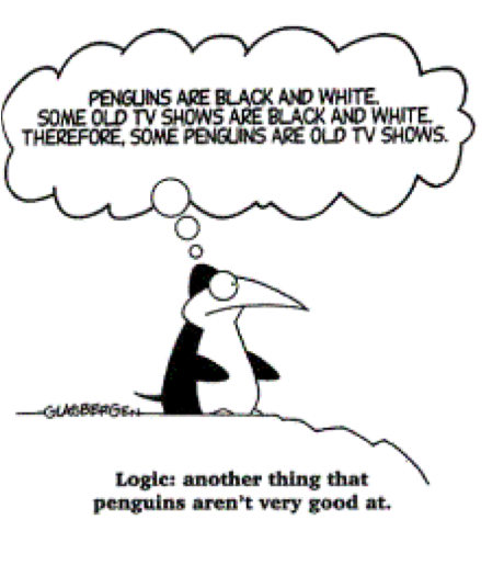 Download HD This Cartoon Can Be Classified As A Non Sequitor Fallacy ...