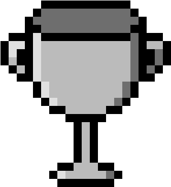 Download Silver Trophy - Pixel Trophy Png - HD Transparent PNG ...