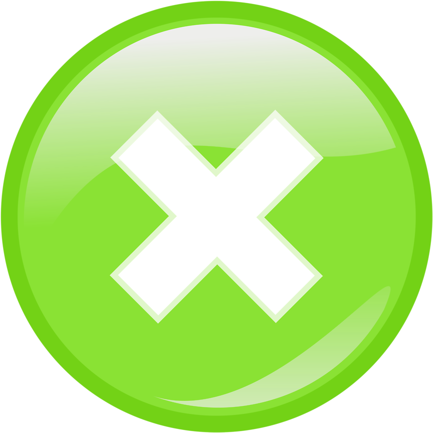 Download Green Cancel Close - Close Icon Png Green - HD Transparent PNG ...