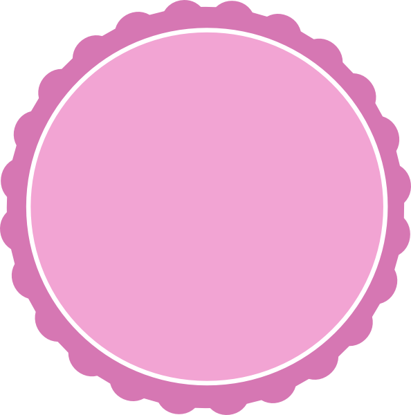 Download Large Scalloped Circle Clipart - Circle Scallop Border - HD ...
