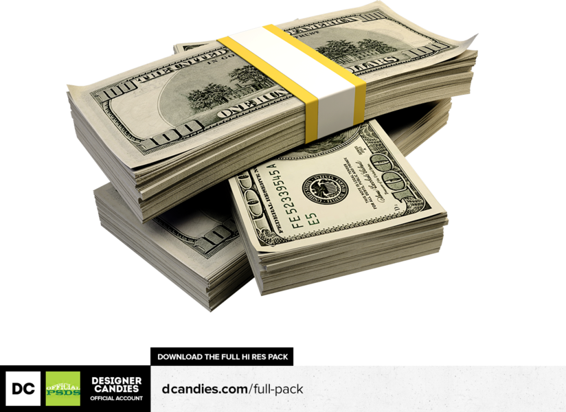 Download 3d Money Stack Group View 3 - Stack Of Money 3d - HD ...