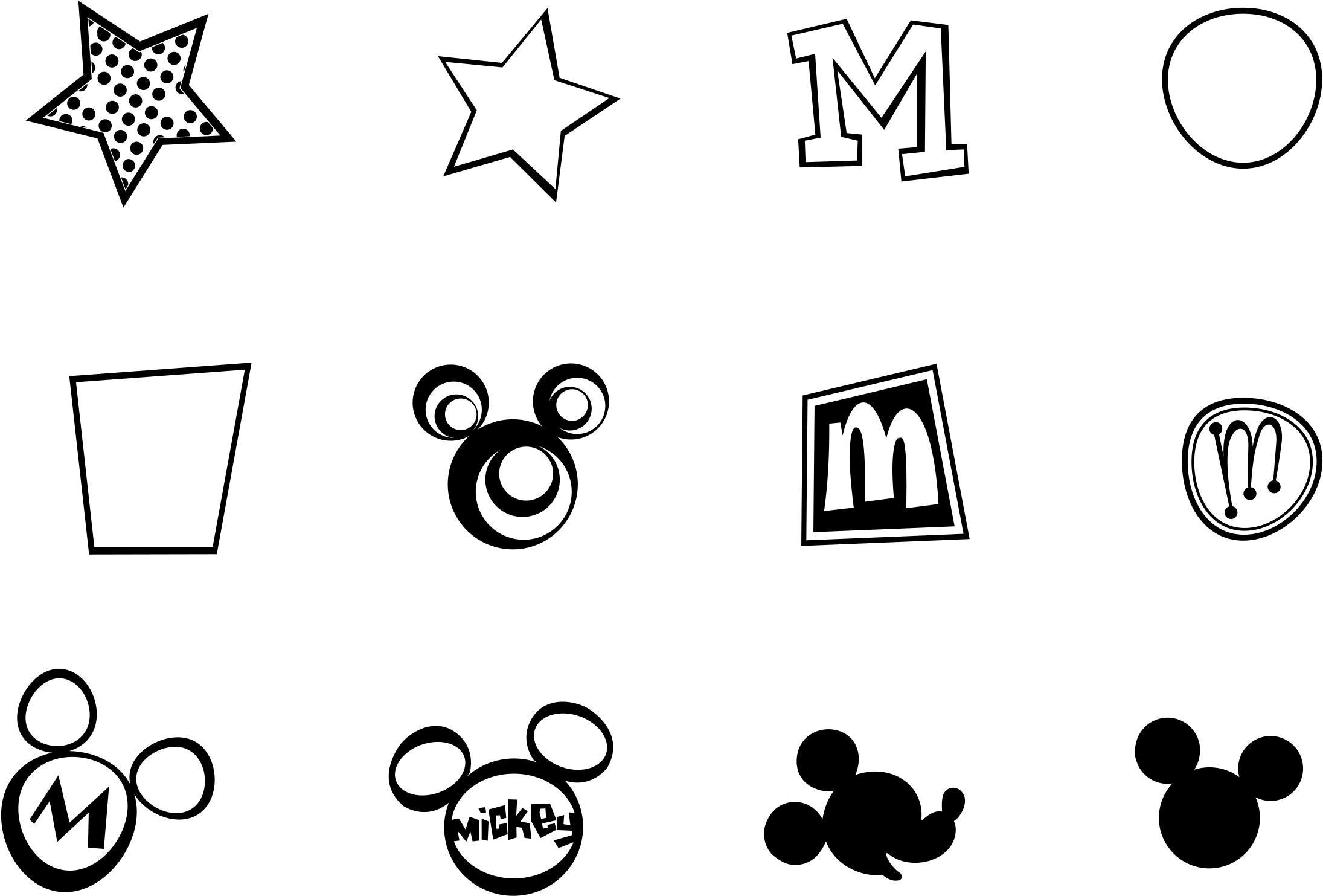 Download Mickey Mouse Logo Png Transparent - Mickey Mouse Icon Vector ...