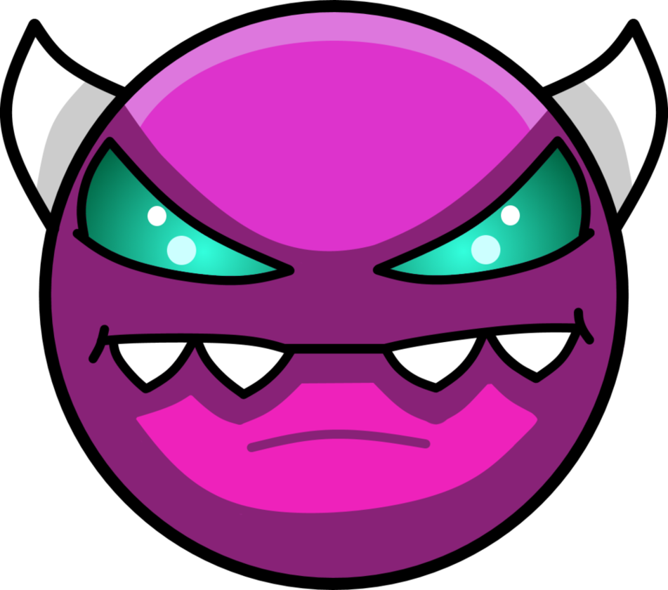 Download Geometry Dash Demon Face - HD Transparent PNG - NicePNG.com