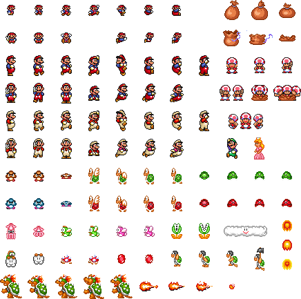 Download Fireworks Sprite Sheet Png - Super Mario Bros Star Sprite - HD ...