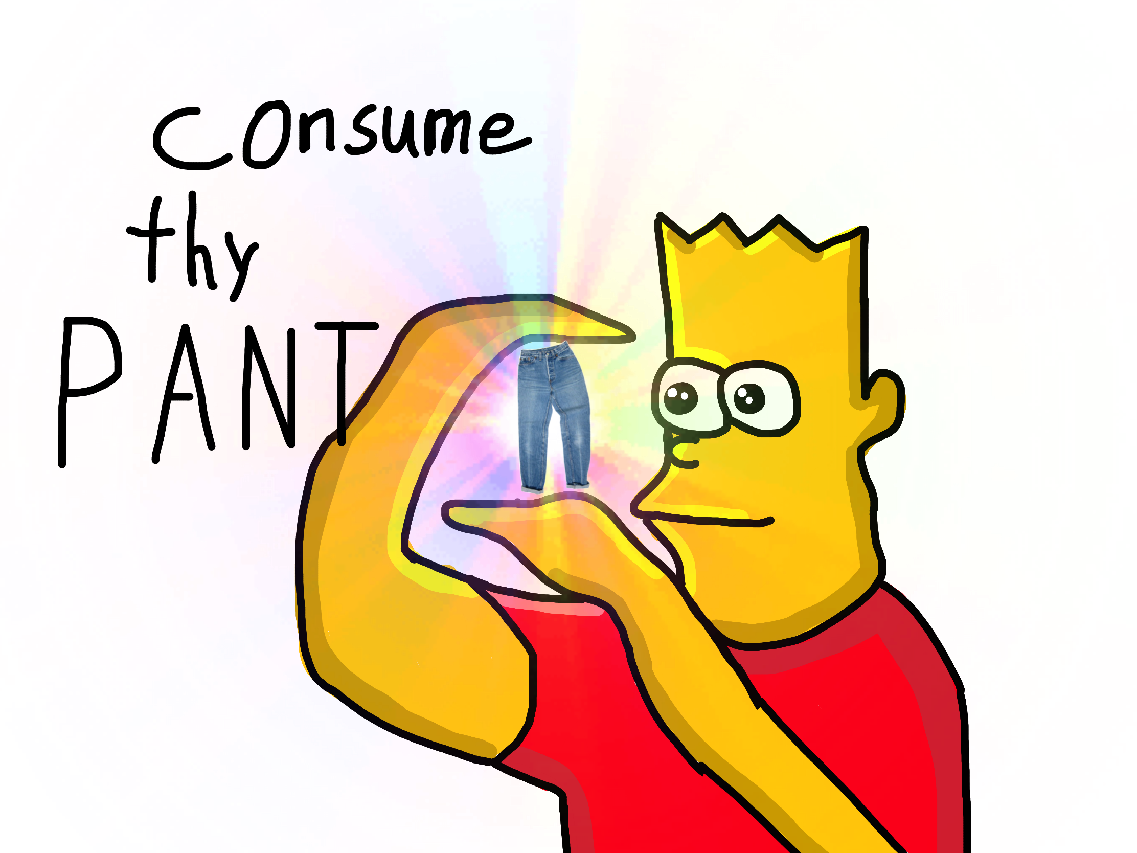Download Bartsimpson Bart Meme Pants Eatpant Png Bart Simpson - Bart ...