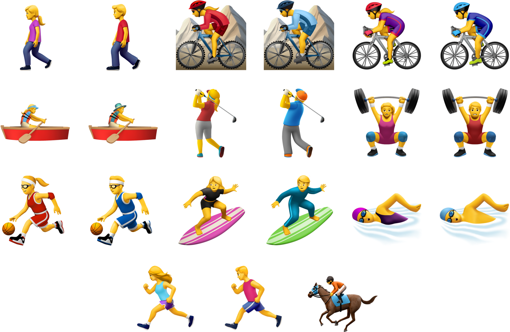 Download Bringing More Gender Diversity To Sports - Sports Emoji - HD ...