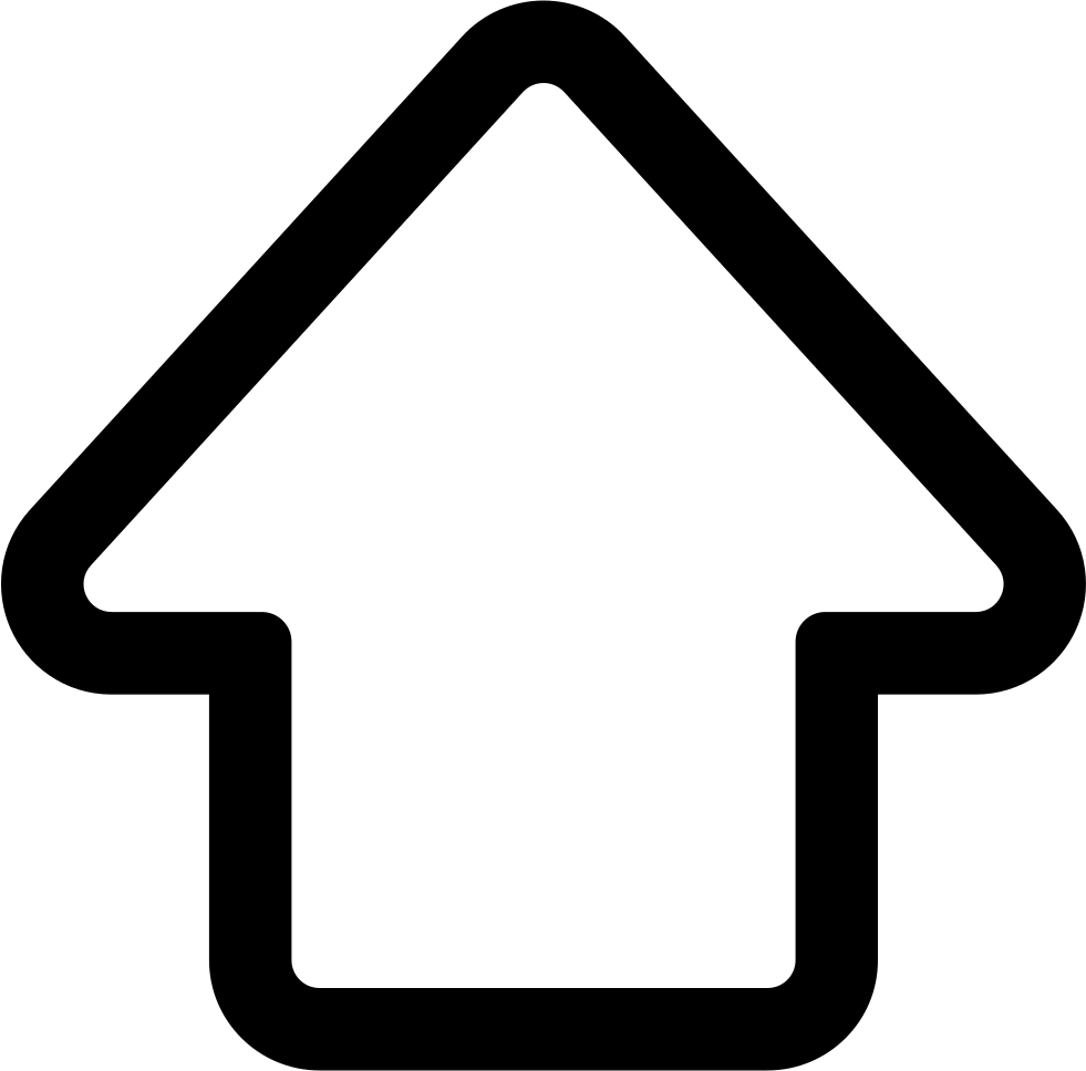 Download Up Arrow Outline Comments - Up Arrow Icon Outline - HD ...