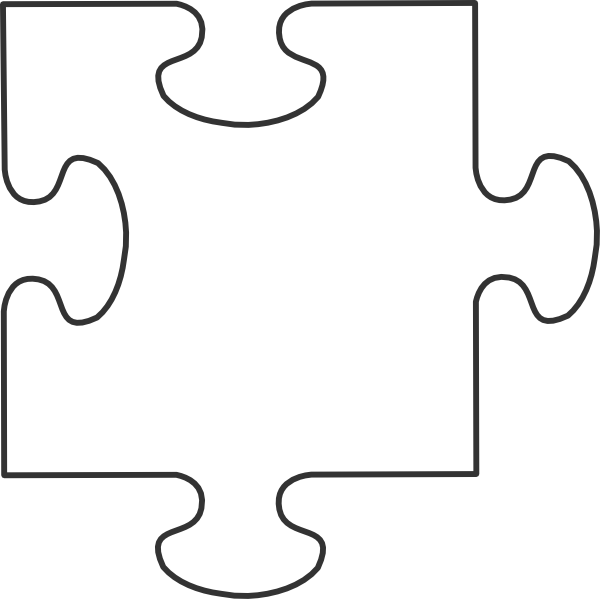 Blank Jigsaw Piece Template