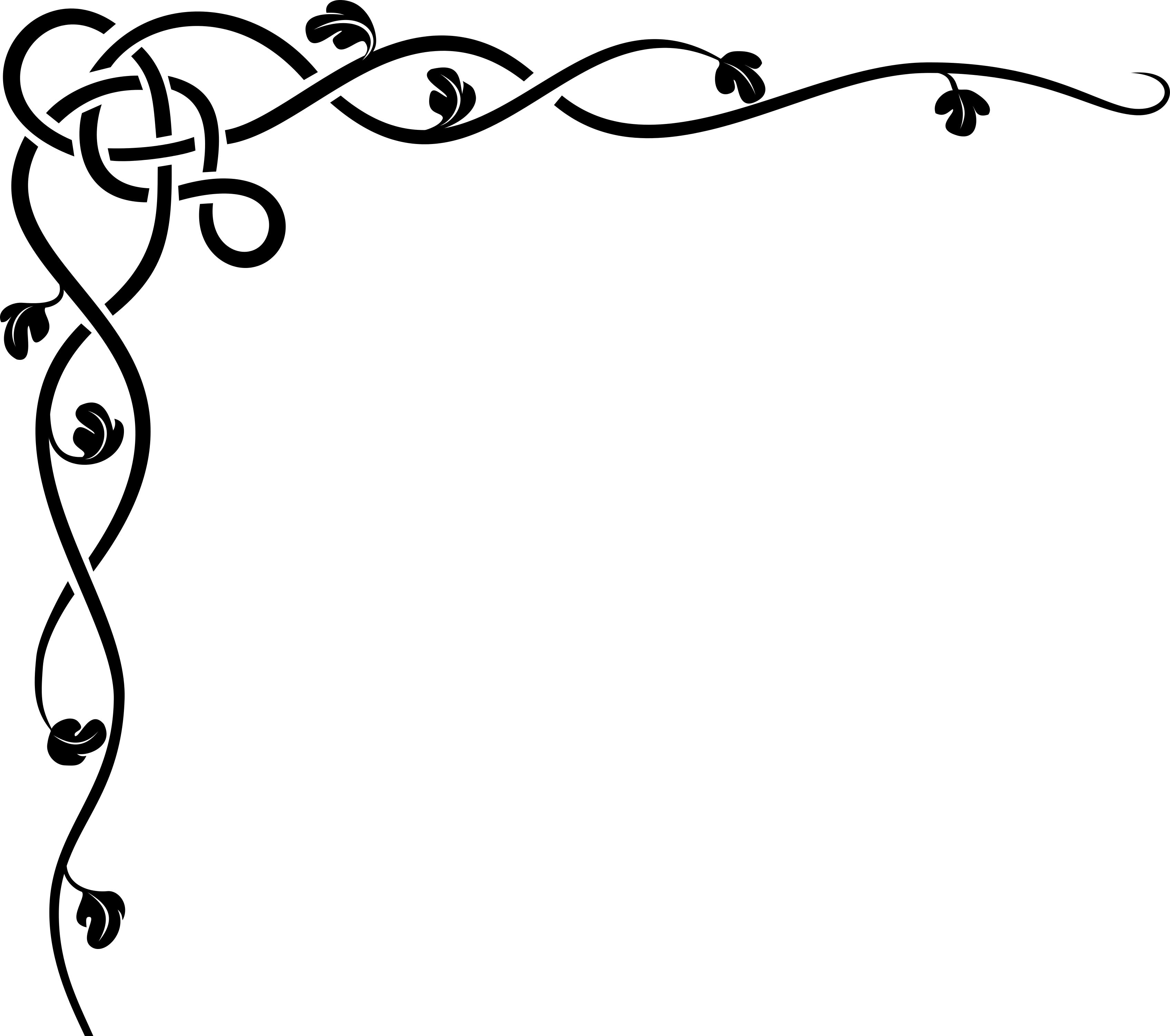 Download Border - Corner Border Black And White - HD Transparent PNG ...