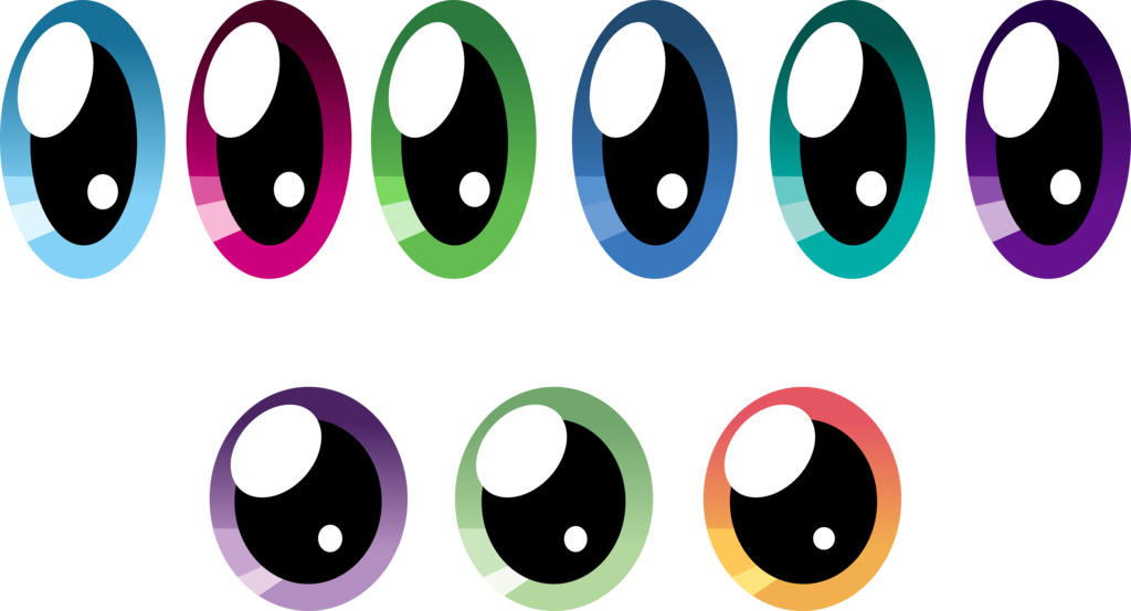 Download Vector Fox Eyes - Mlp Mane 6 Eyes - HD Transparent PNG ...