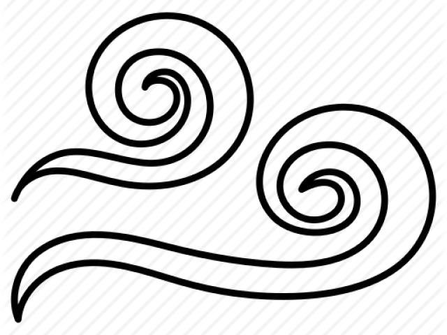 Download HD Pictures Of Wind Blowing - Line Art Transparent PNG Image ...