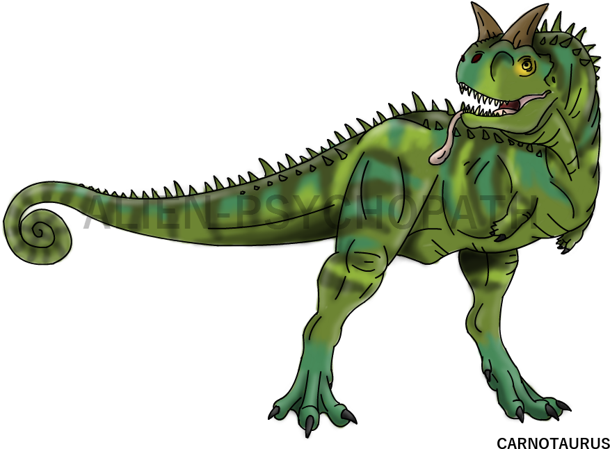 Download HD The Lost World Novel By Alien Psychopath - Carnotaurus ...