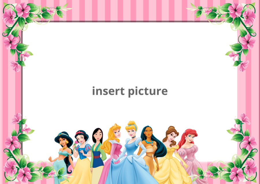 Download Disney Princess Frame Png Clipart Ariel Disney Princess ...