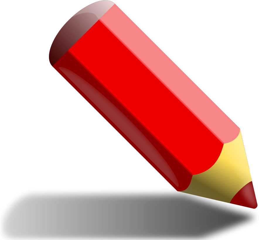 Download HD Red Pencil Clipart Png Transparent PNG Image - NicePNG.com