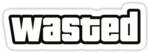 Download HD Gta Clipart Wasted - Grand Theft Auto Sticker Transparent PNG Image - NicePNG.com