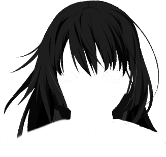Download Black Anime Hair - Anime - HD Transparent PNG - NicePNG.com