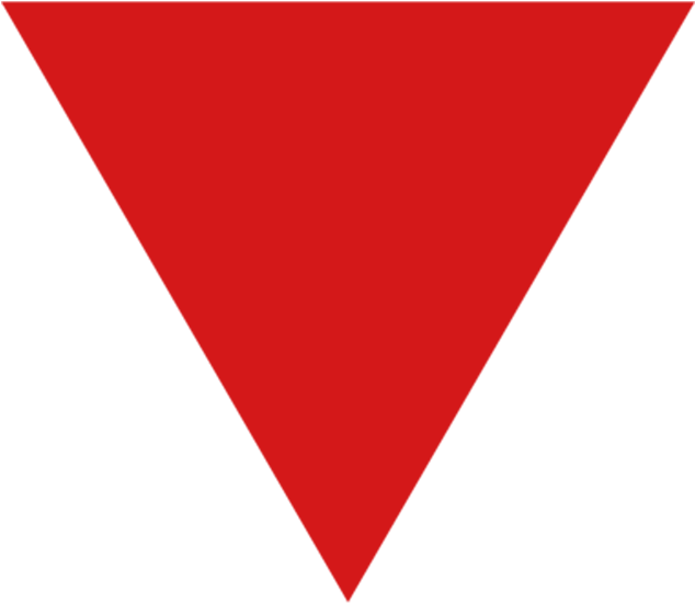 Download HD Red-triangle - Arrow Down Png Transparent PNG Image ...