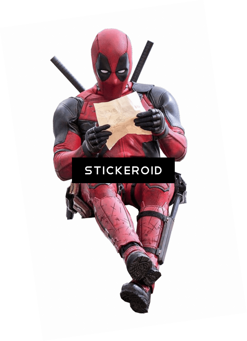 Download HD Deadpool Holding Gun - Ryan Reynolds Signed Deadpool ...