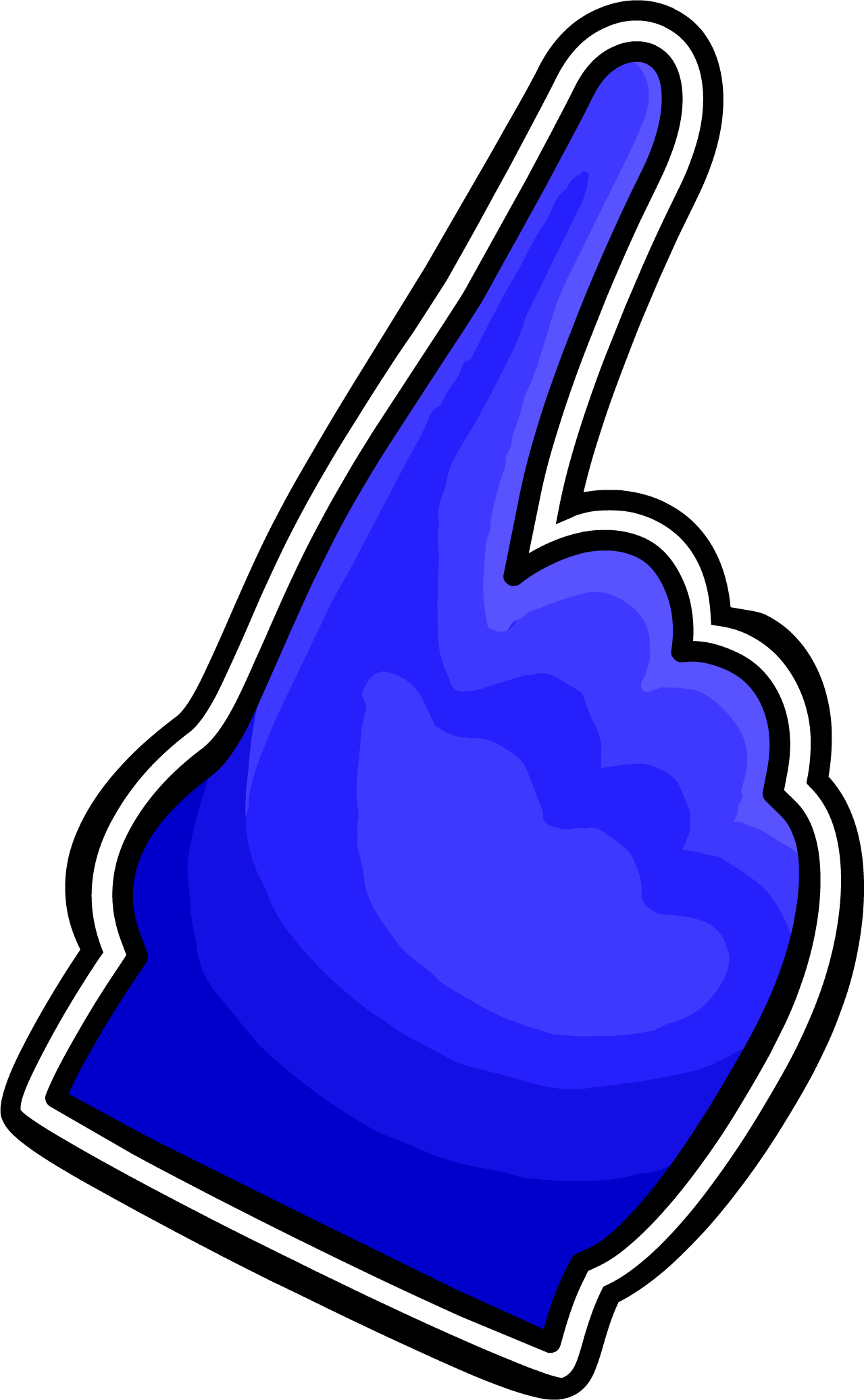 Download Blue Foam Finger - HD Transparent PNG - NicePNG.com