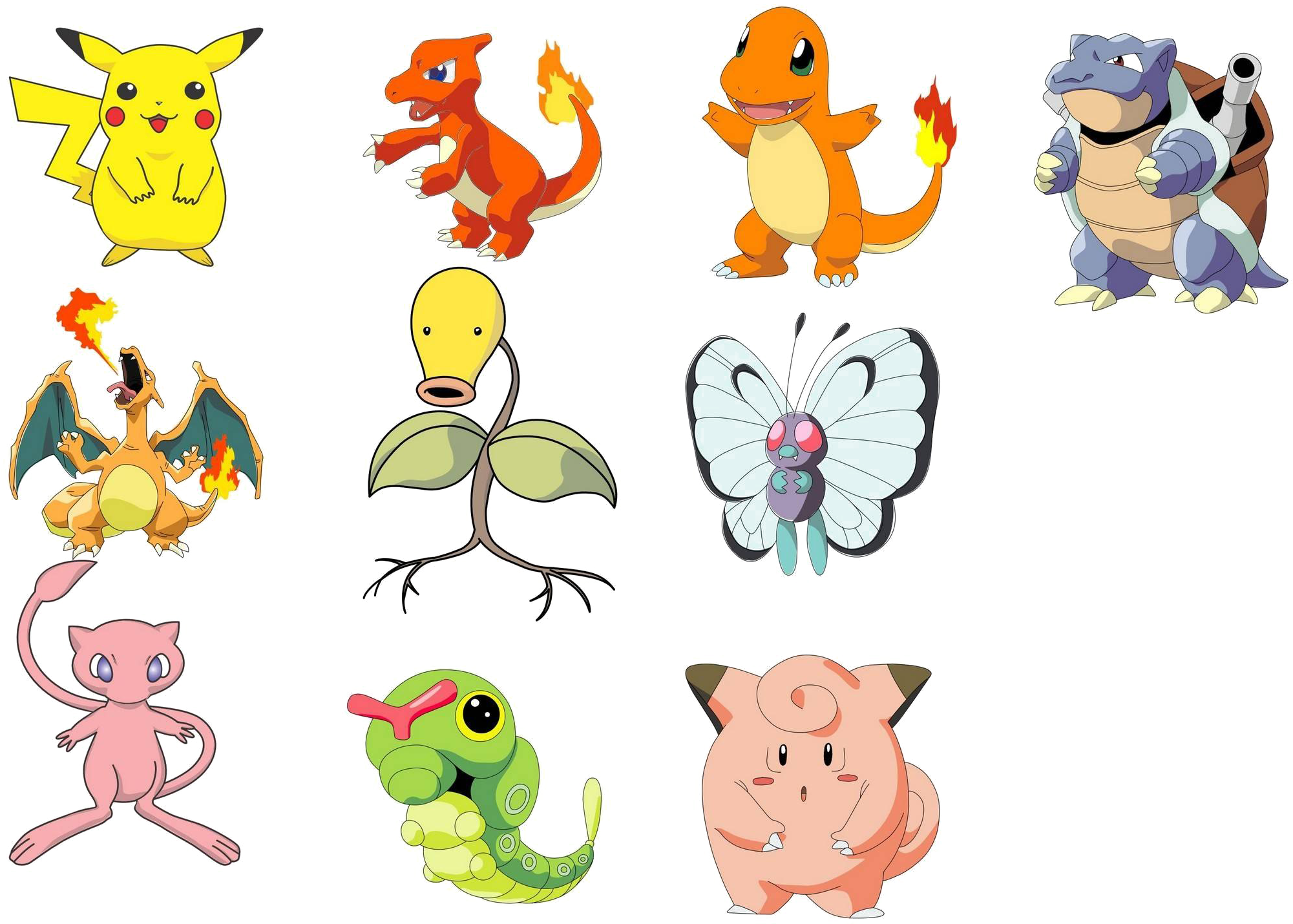 Download Pokemon Characters Png Transparent Image - HD Transparent PNG ...