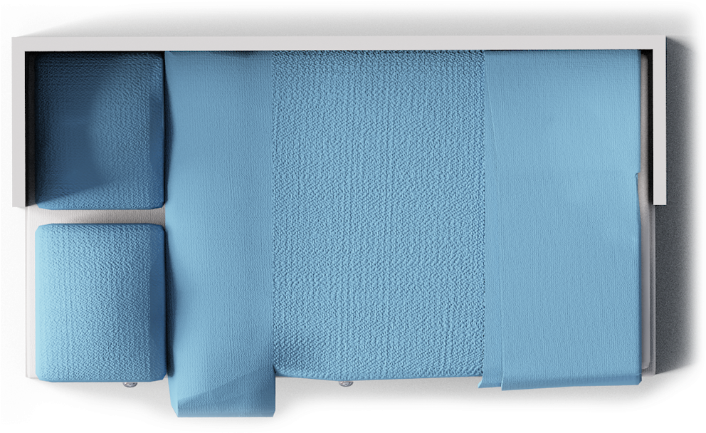 Download Bed Top View Png Single Bed Top View Png - Bed - HD ...