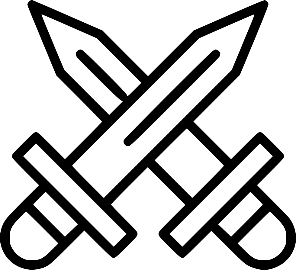 Download Swords Crossed - - Vector Barbell - HD Transparent PNG ...