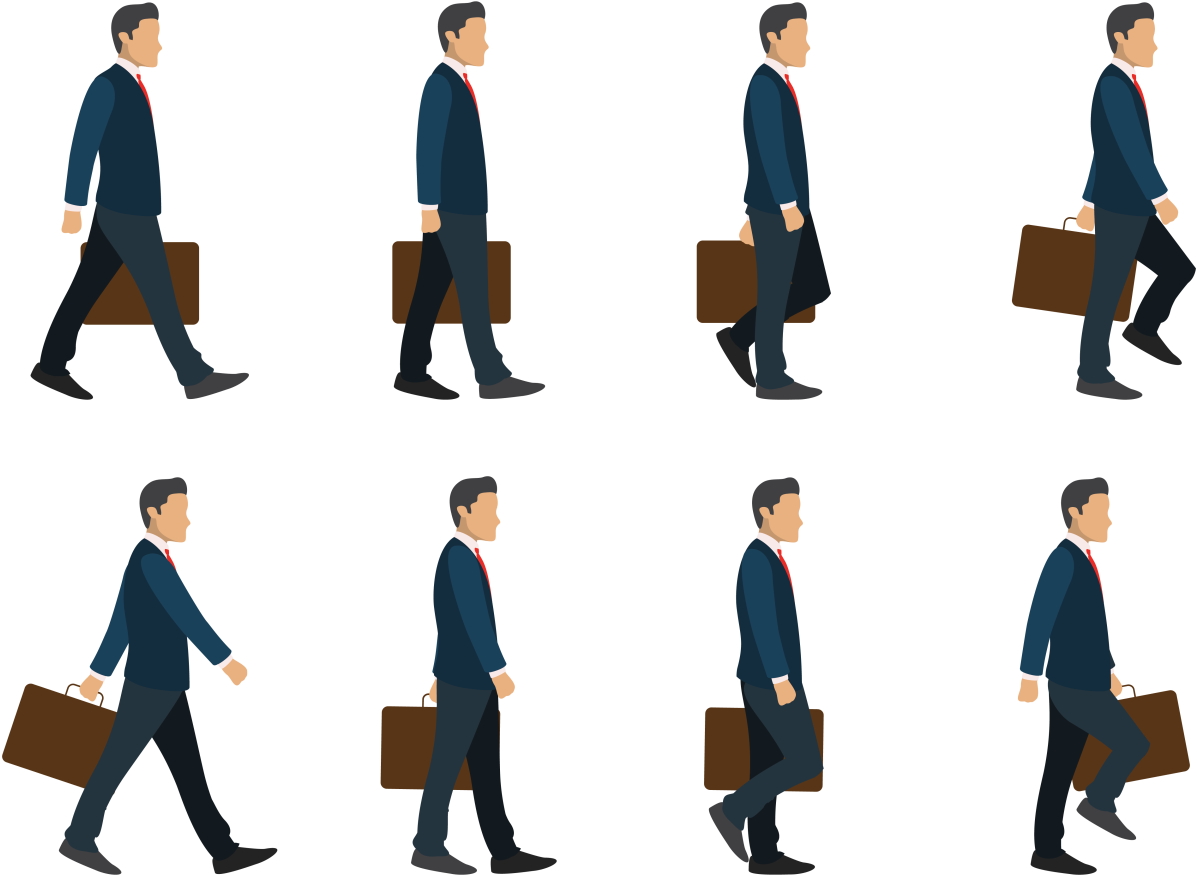 Download Walking People Vector Png - Walking - HD Transparent PNG ...