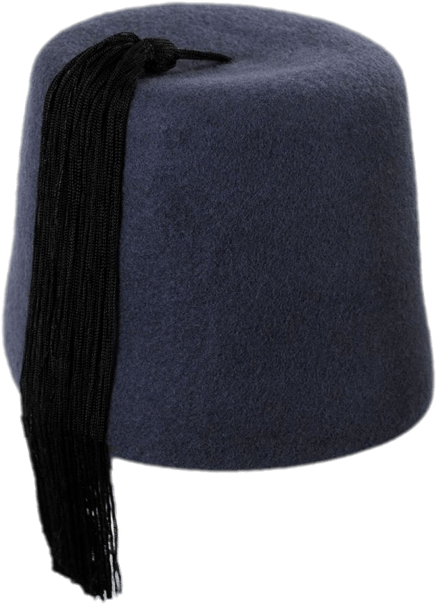 Download HD Download - Village Hat Shop Grey Fez With Black Tassel ...