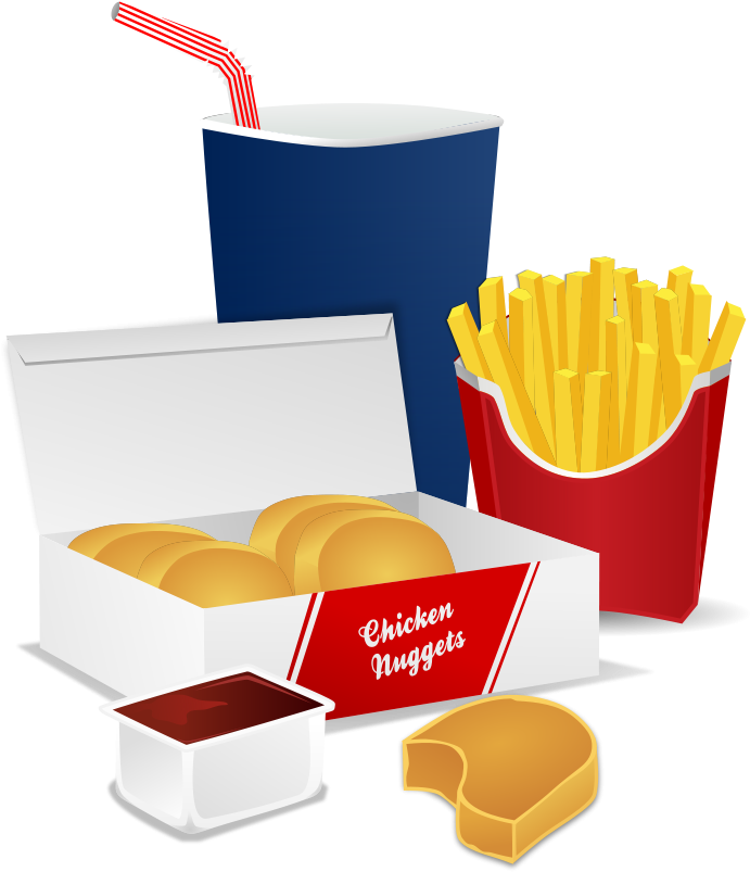 Download HD French Fries Clipart Junk Food - Fast Food Clipart Png ...