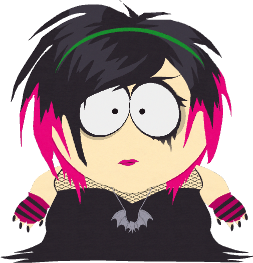 Download HD Alter Egos Goth Kids Emo Henrietta - South Park Goth Girl ...