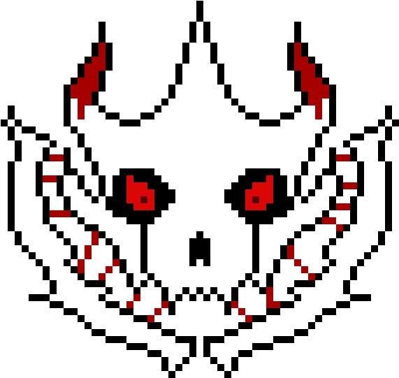 Download Hard Gaster Blaster - Pixel Art - HD Transparent PNG - NicePNG.com