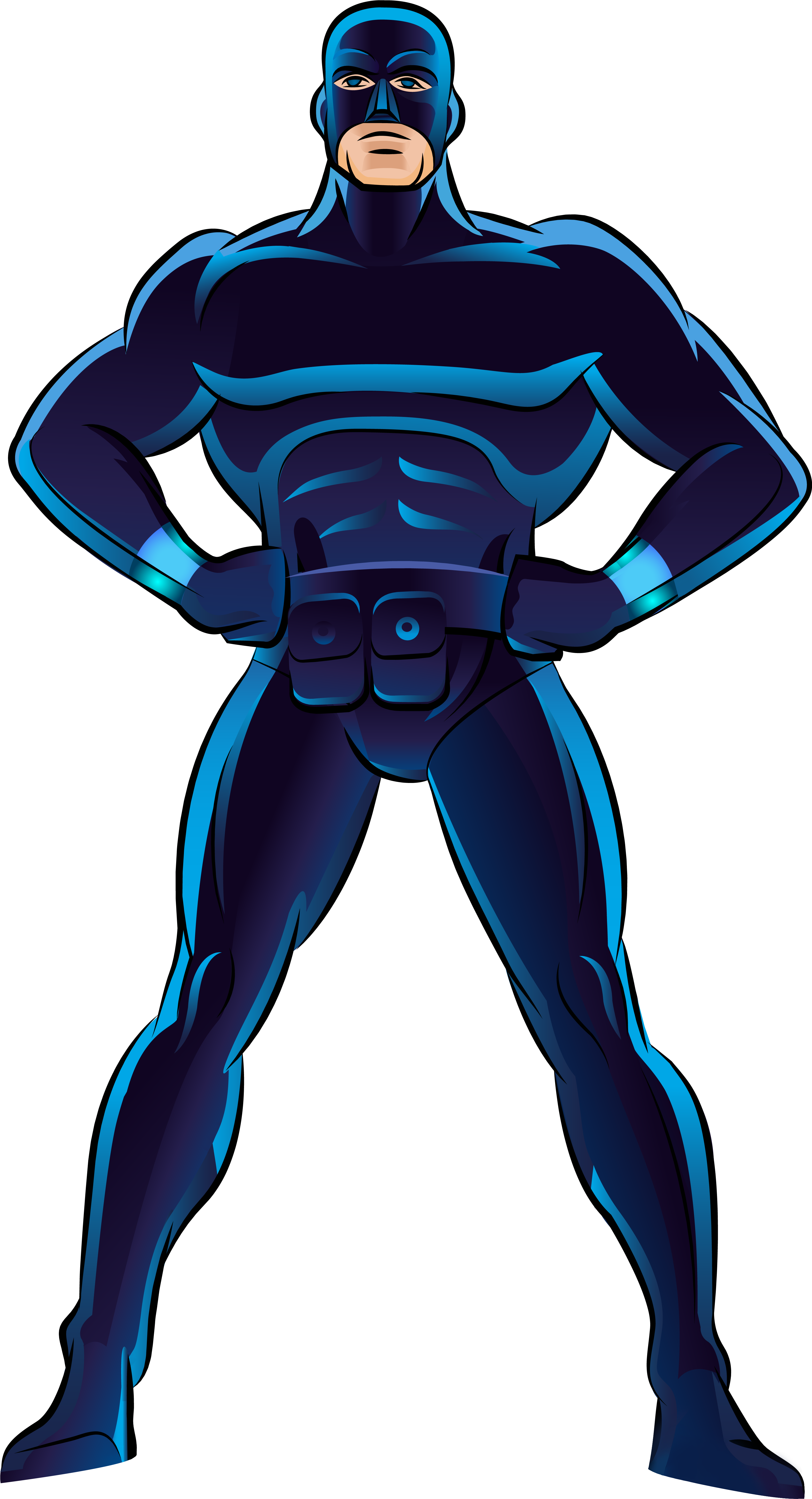 Download HD Blue Superhero Png Clip Art - Power Rangers Spd Suit ...