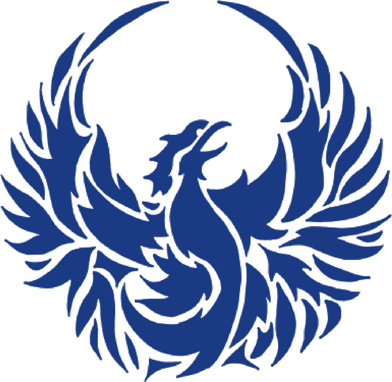 Download HD Blue Phoenix Logos Clipart Black And White Download ...