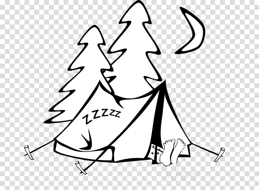 Camping Black And White Clip Art Island Camping Graphic Black White