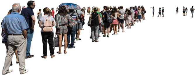 Person Standing In Line