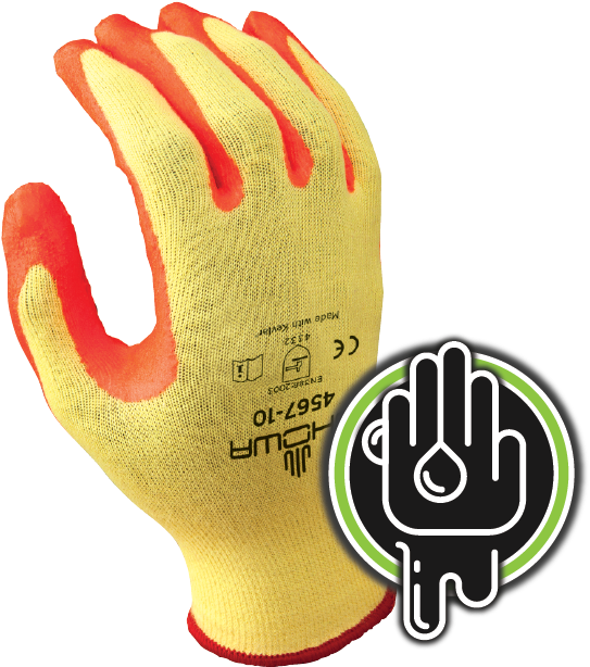 Download HD Showa 4565-10s Kevlar Nitrile Advanced Grip Cut Resistant ...