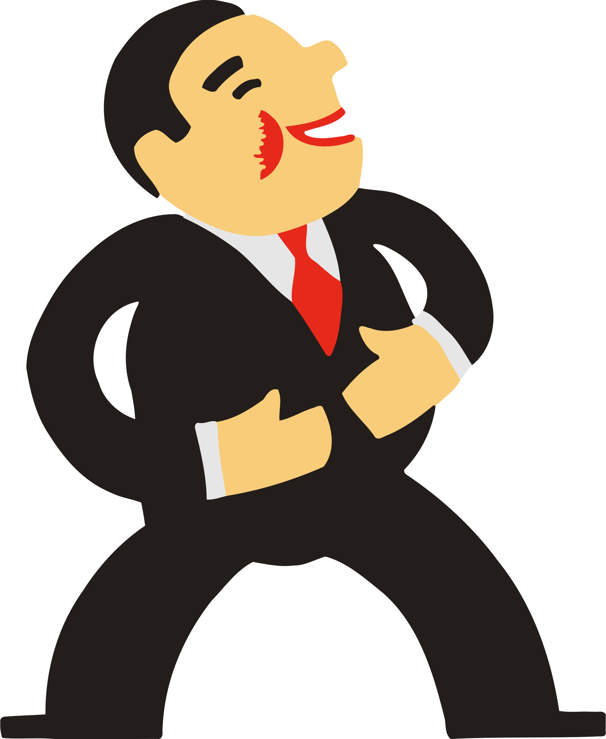 Download HD Laughing Man Banner Freeuse Library - Transparent Cartoon ...