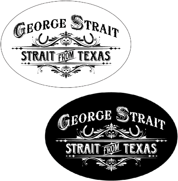 Download HD George Strait Oval Sticker - George Strait Sticker ...
