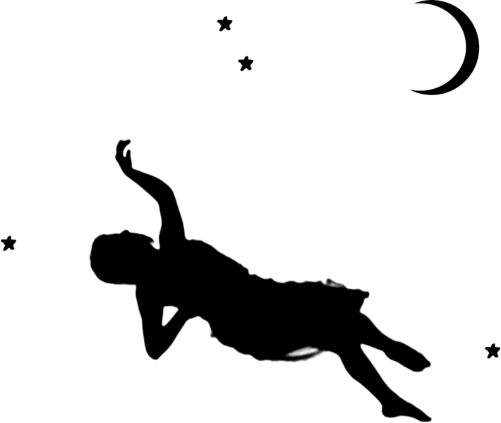 Download HD Woman Falling Png - Silhouette Of A Girl Falling ...