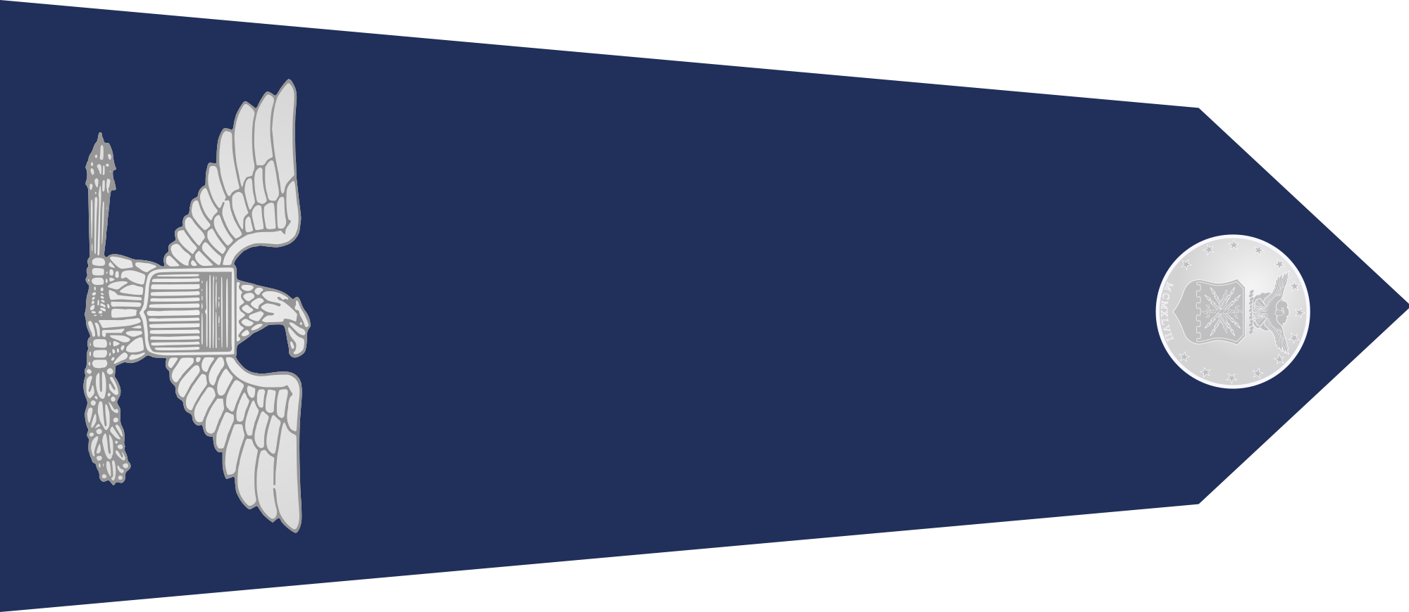 Download HD Us Air Force O6 Shoulderboard-horizontal - Illustration ...