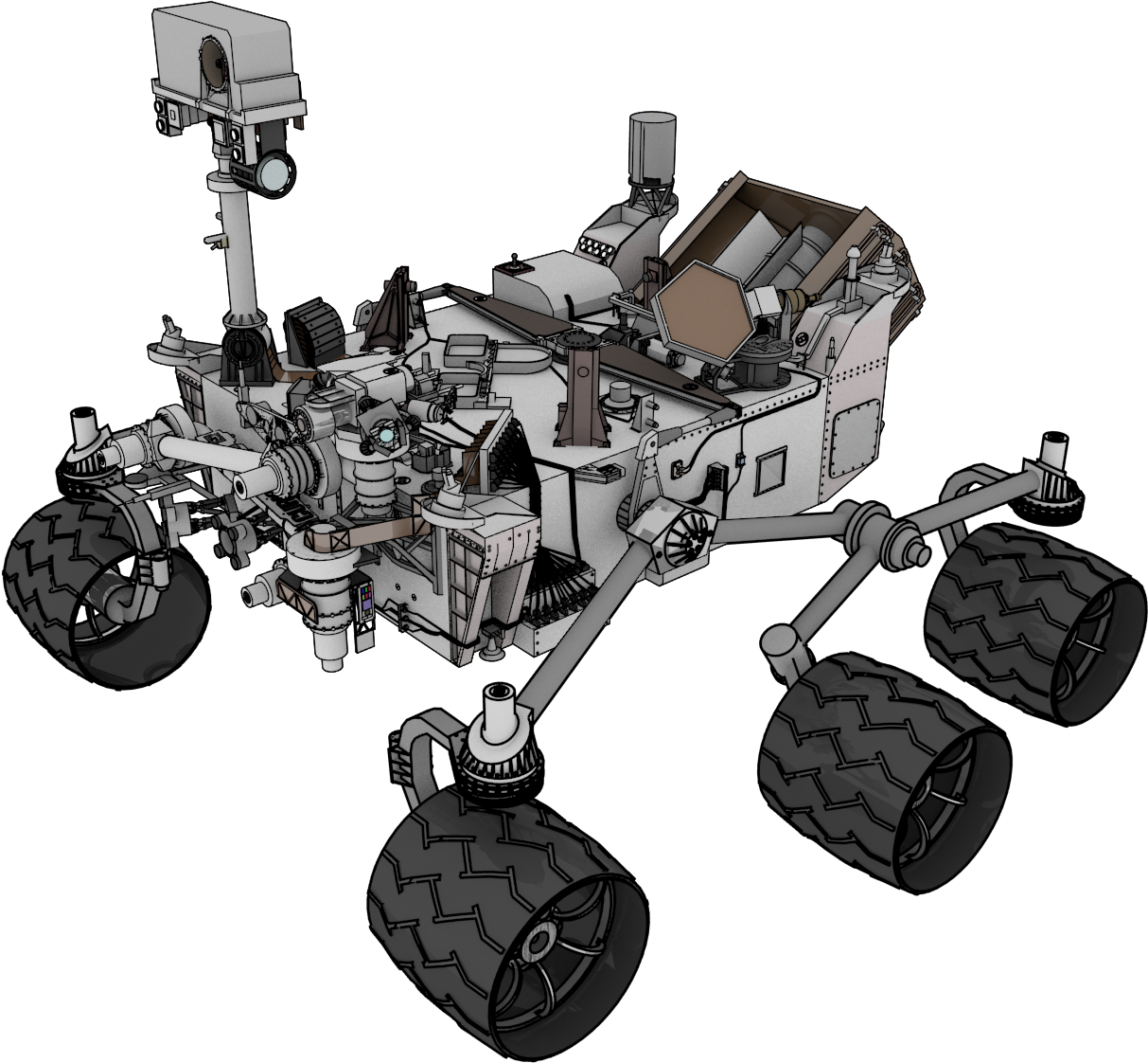Curiosity Mars Rover Clip Art