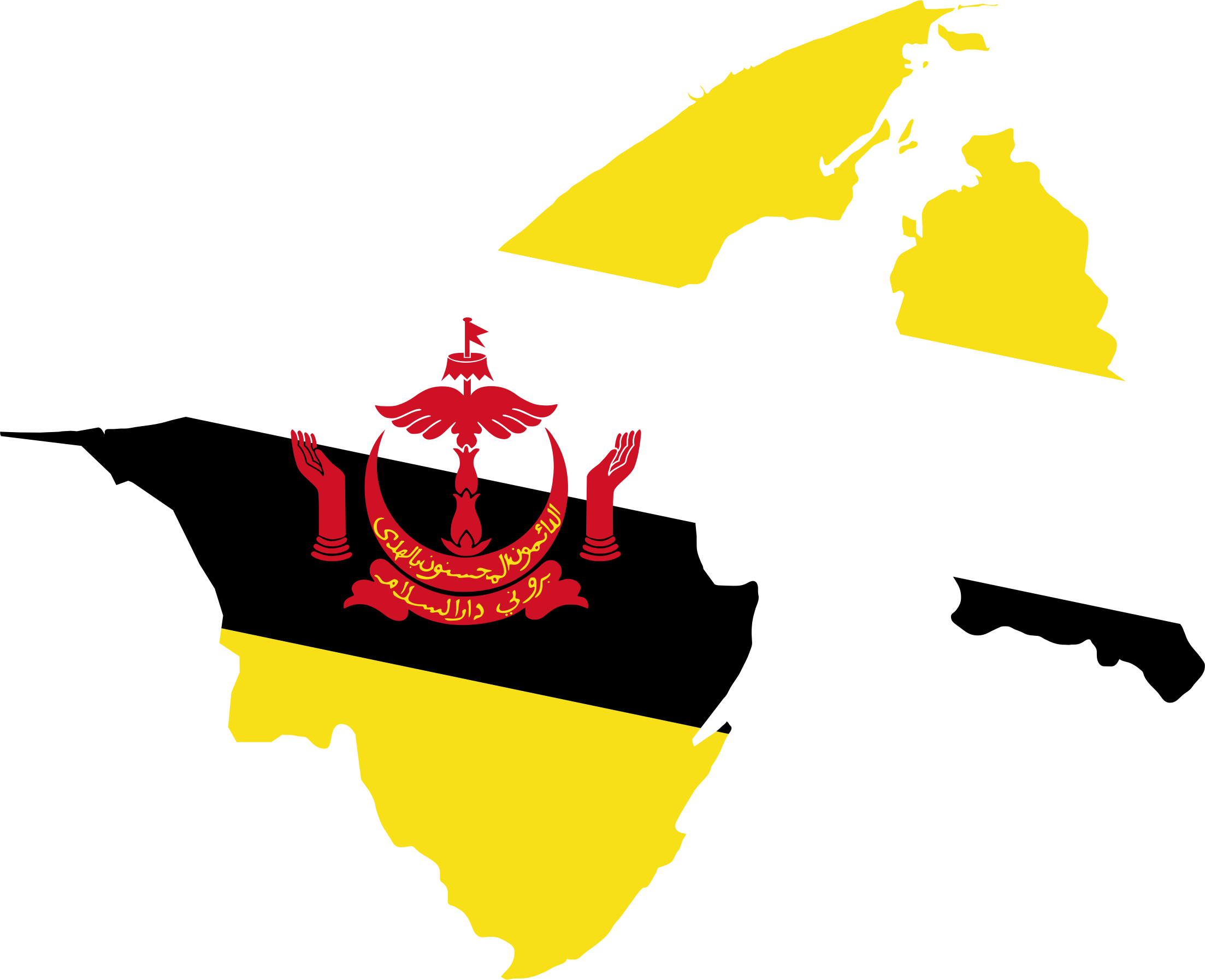 Download This Free Icons Png Design Of Brunei Map Flag - HD Transparent ...
