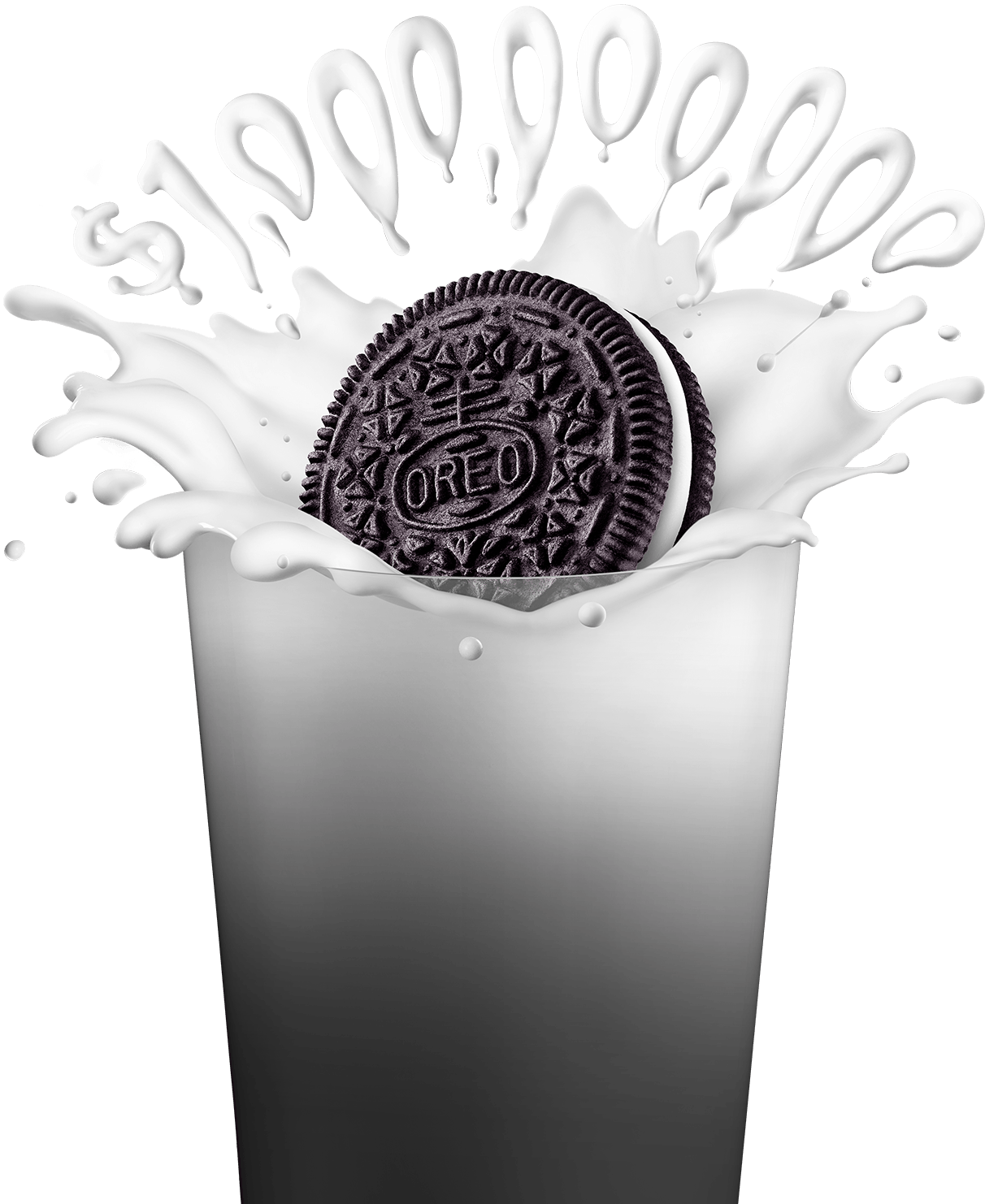 Download HD Oreo In Milk Png Transparent PNG Image - NicePNG.com