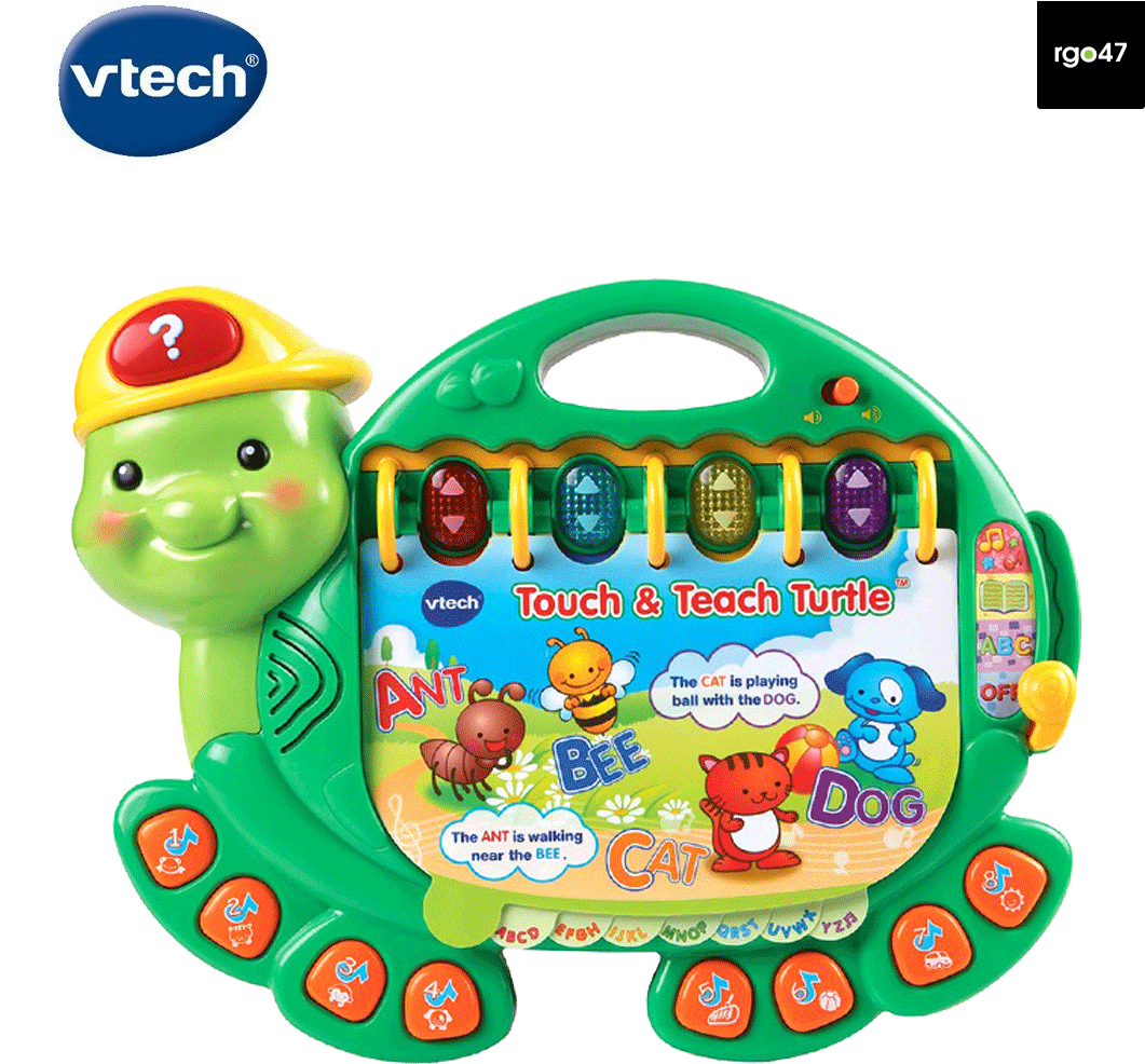 Download HD Vtech Touch And Teach Turtle Transparent PNG Image ...
